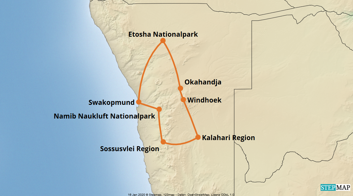 Rundreise Namibia - Land und Kultur erleben mit viamonda
